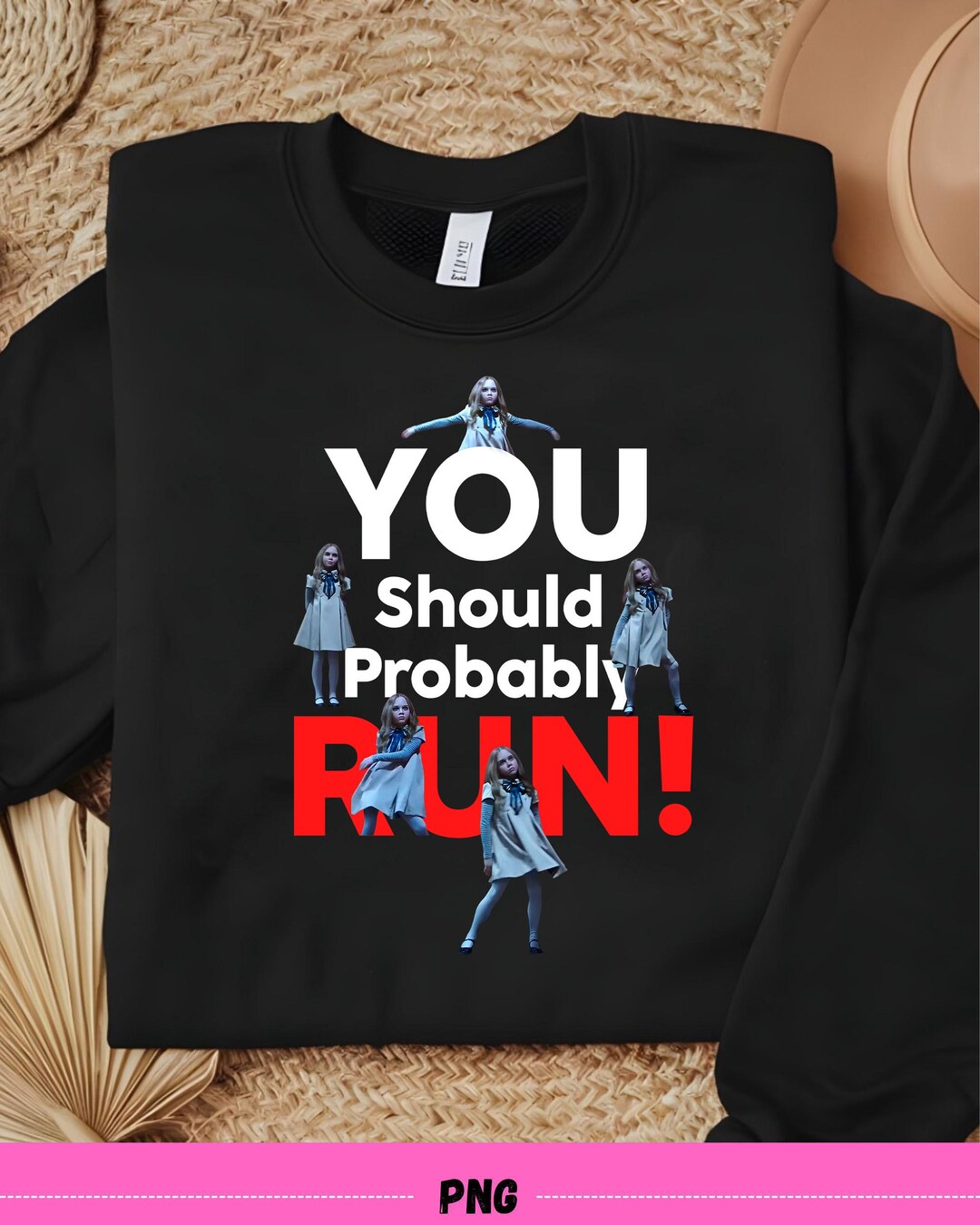 Megan Png, M3gan You Should Probably Run Tshirt, Horror Movie ...
