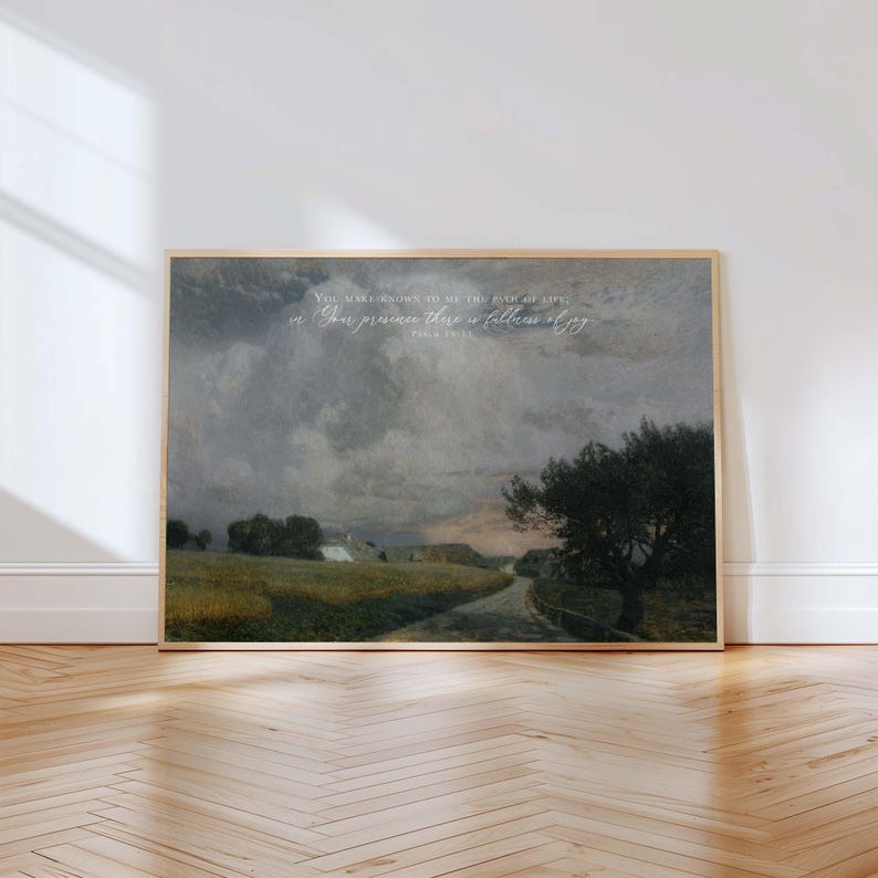 Psalm 16:11 Christian Bible Verse Wall Art Scripture Art in Your ...