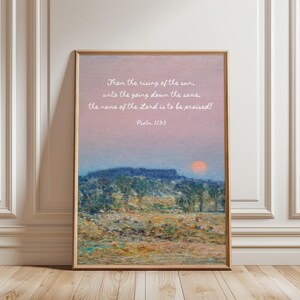 Colorful Christian Art Prints: Bible Verse Gallery Wall Set (digital ...