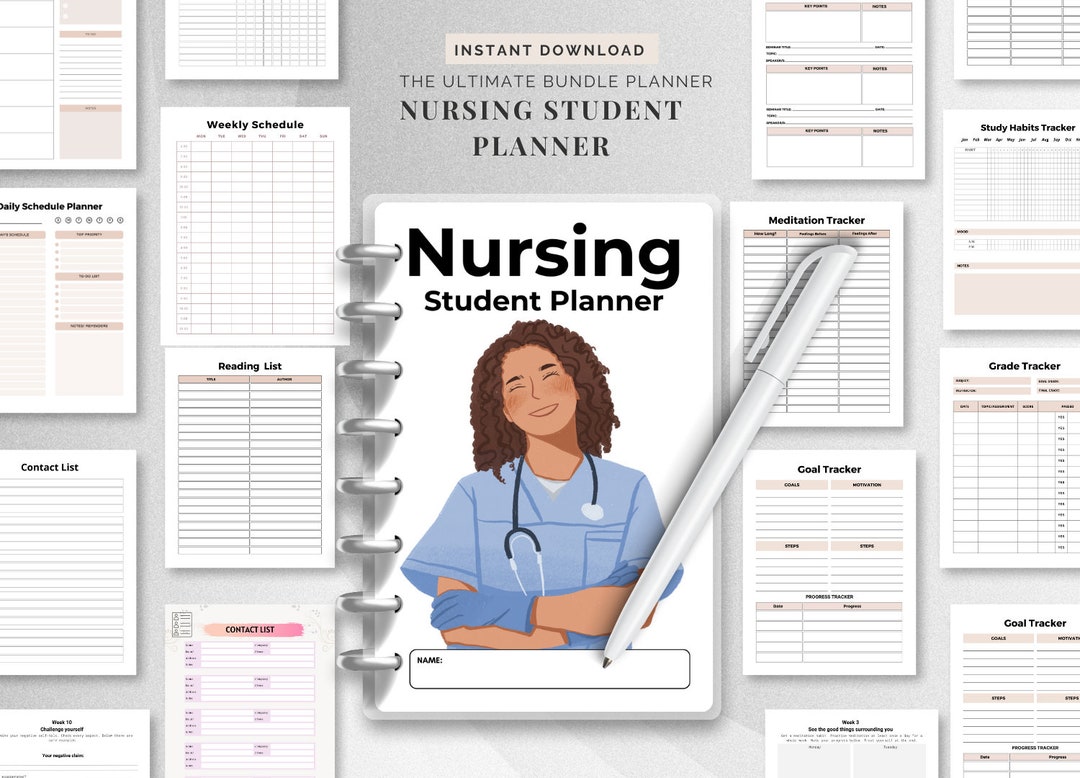 Nursing Student Planner, Nursing Student Planner, Nursing School ...