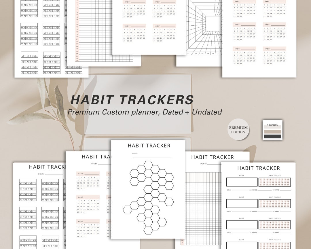 Habit Trackers || Printable Tracker || Personalized Habit || Habit ...