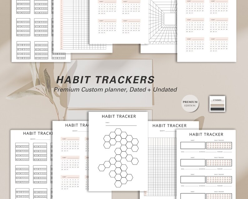 Habit Trackers || Printable Tracker || Personalized Habit || Habit ...