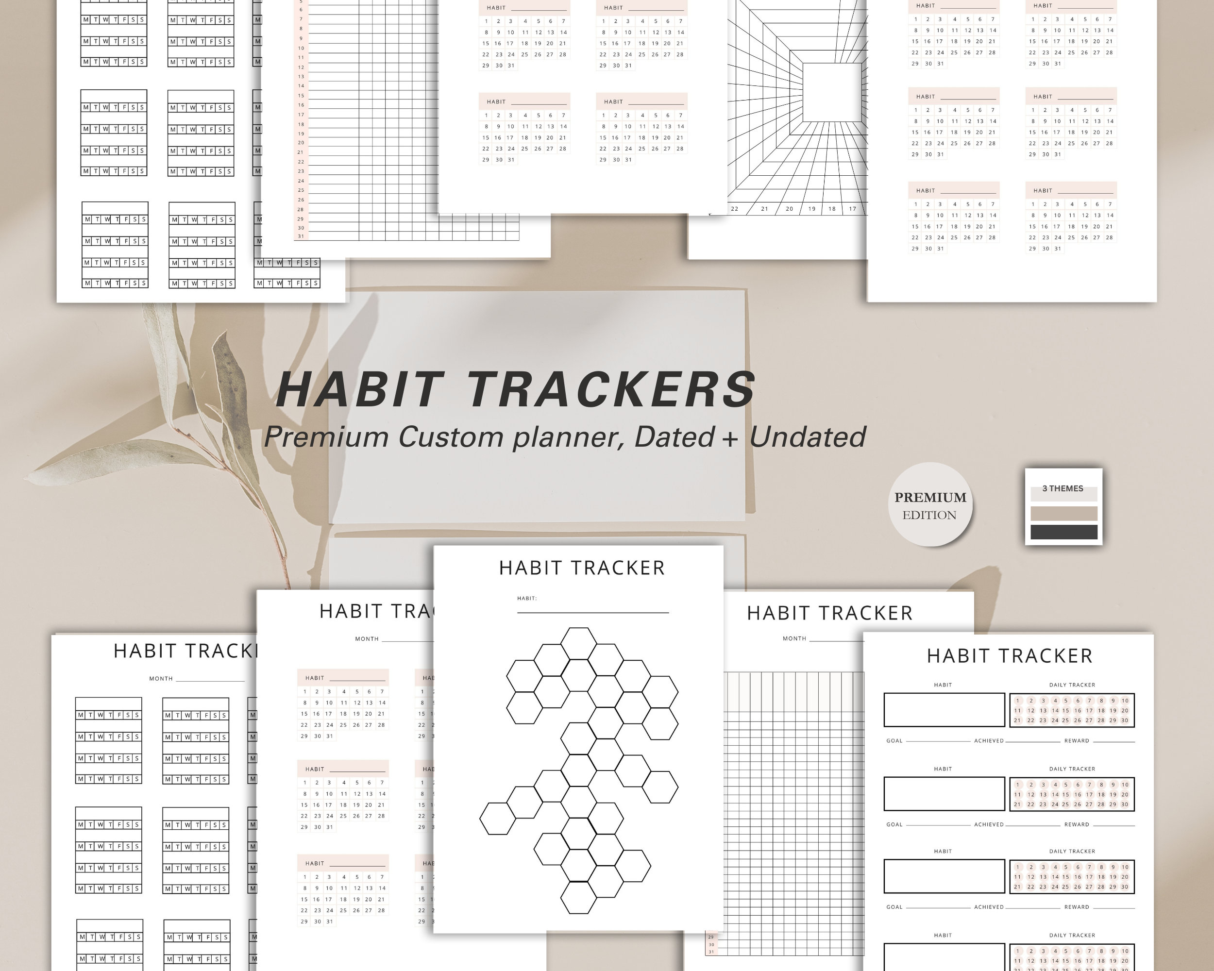 Habit Trackers || Printable Tracker || Personalized Habit || Habit ...