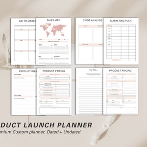Product Launch Planner | Course Marketing Plan | Printable Course ...