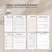Printable Business Planner Small Business Plan Online Business Etsy ...