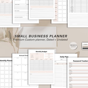 Printable Business Planner Small Business Plan Online Business Etsy ...
