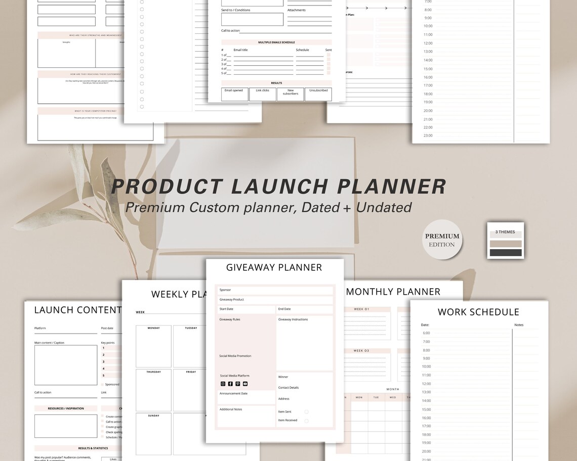 Product Launch Planner | Course Marketing Plan | Printable Course ...