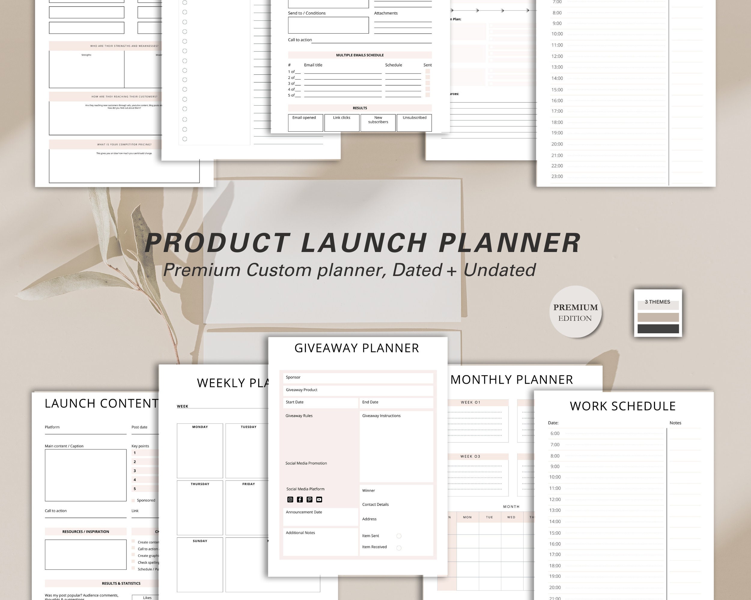 Product Launch Planner | Course Marketing Plan | Printable Course ...