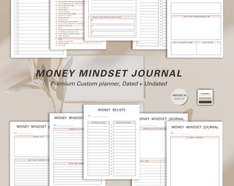 Money Mindset Journal, Financial Planner, Budget Tracker, Money Diary ...