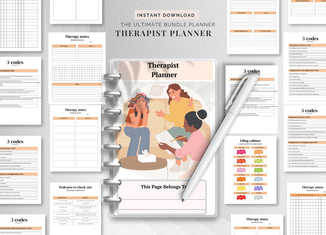 Therapist Planner, Appointment Book for Counselors, Counseling ...