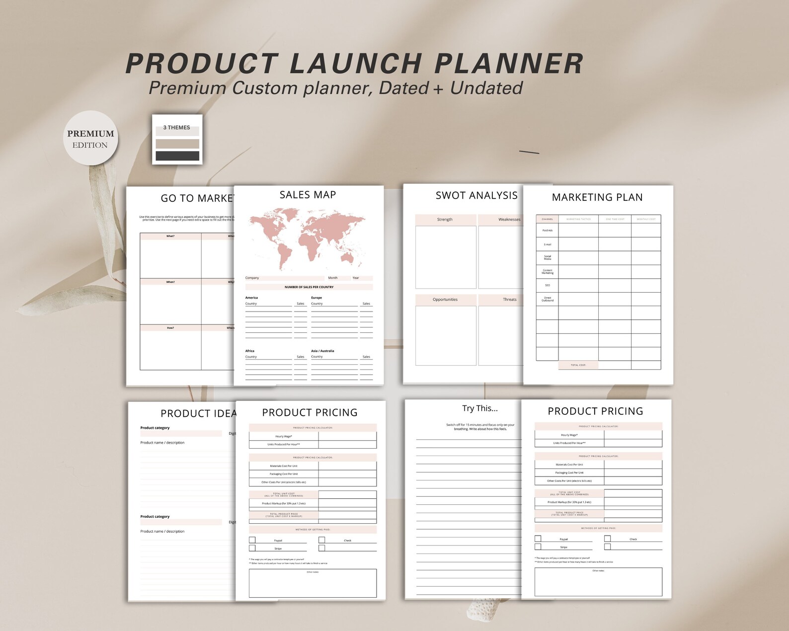 Product Launch Planner | Course Marketing Plan | Printable Course ...