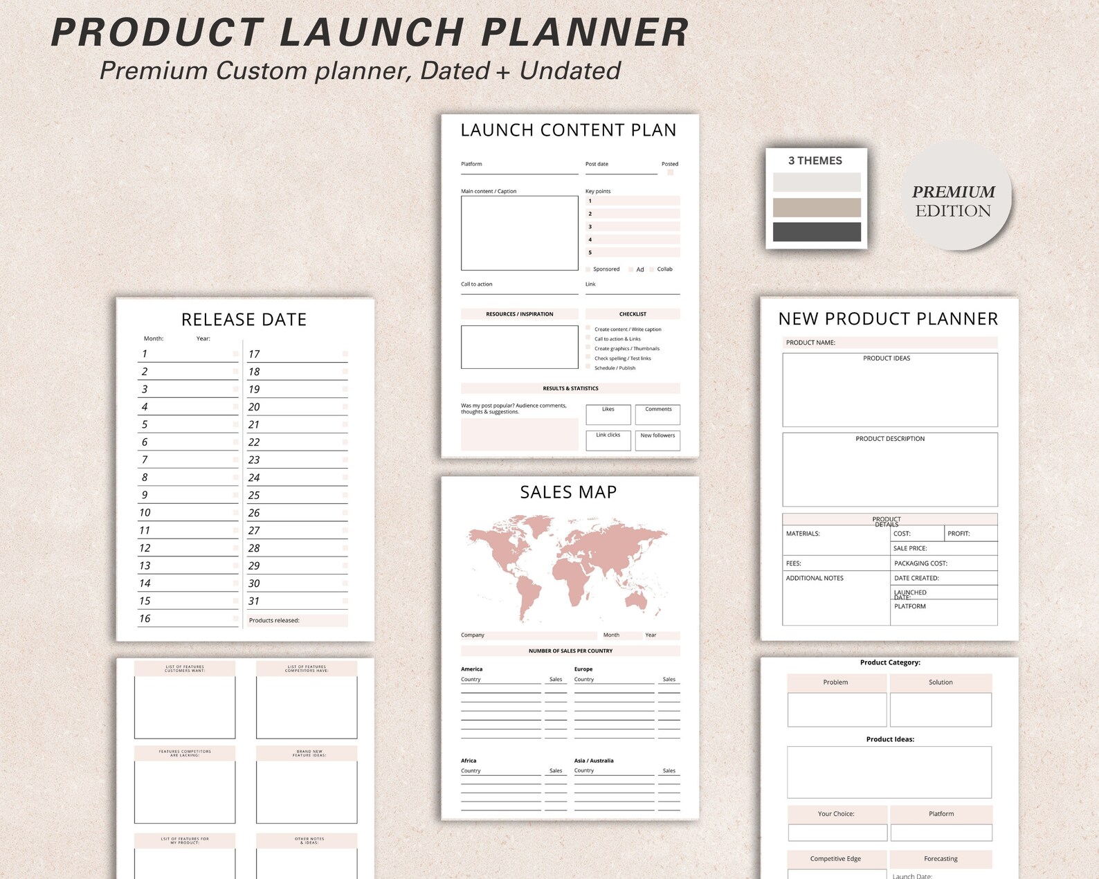 Product Launch Planner | Course Marketing Plan | Printable Course ...