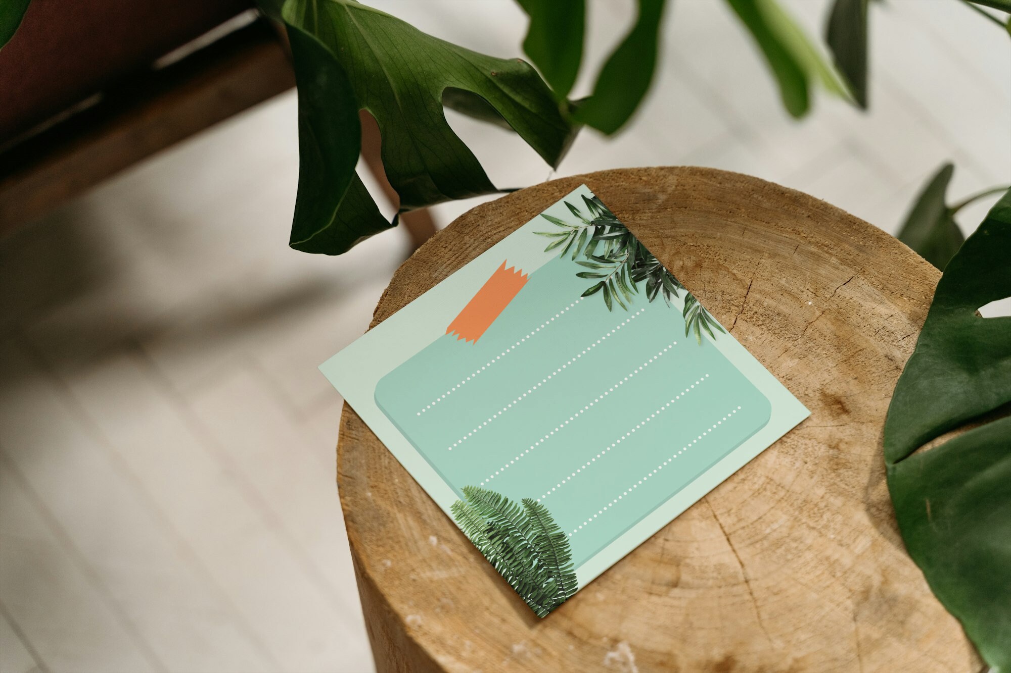 Printable Leaves Memo Pad, Cute Printable Notepad, Assorted Memo Sheets ...