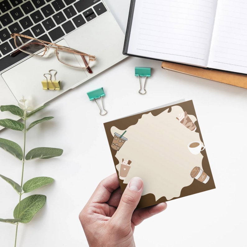 Printable Coffee Memo Pad, Office Memo Sheet, to Do List, Mini Memo Pad ...