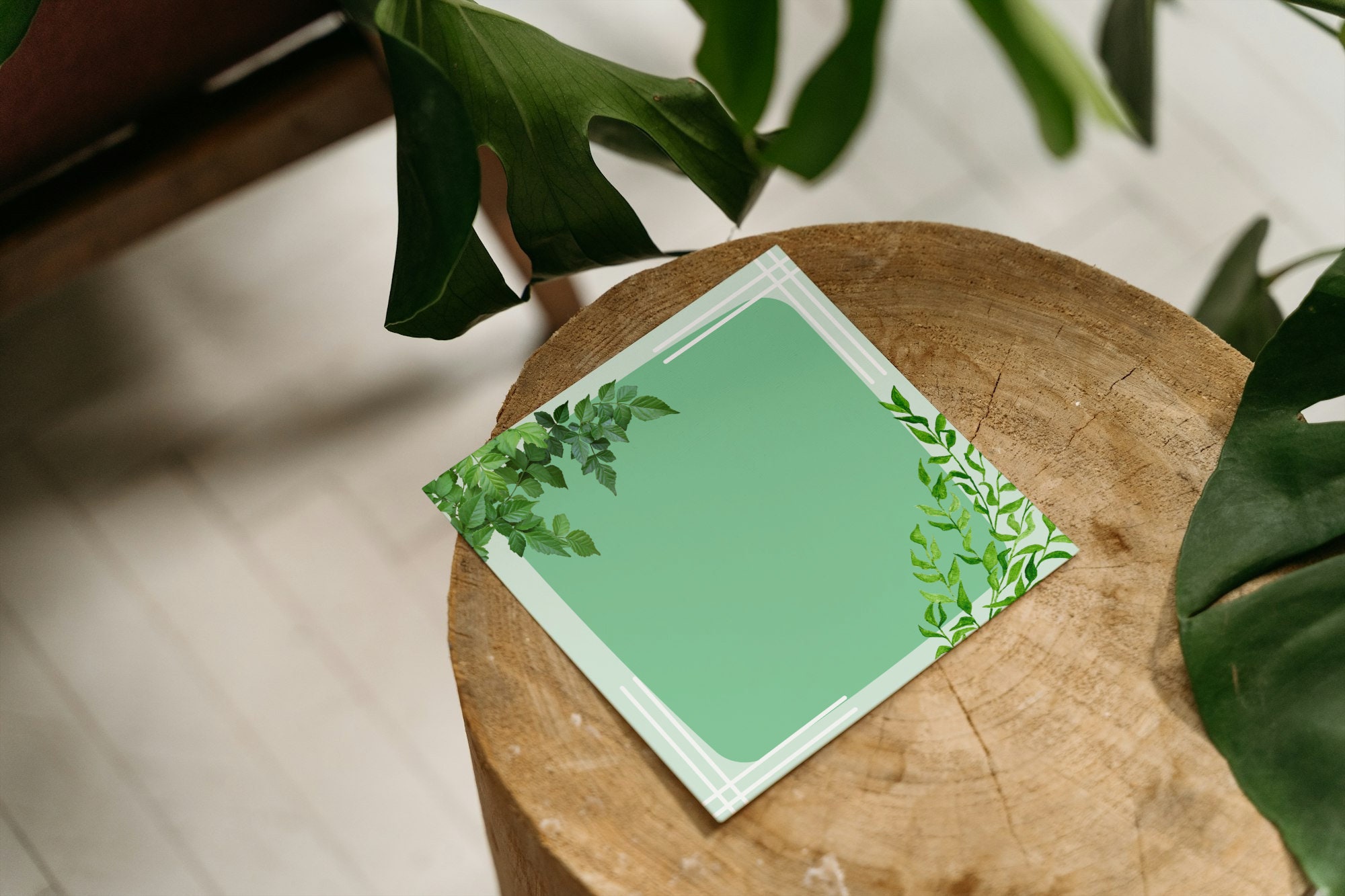 Printable Leaves Memo Pad, Cute Printable Notepad, Assorted Memo Sheets ...