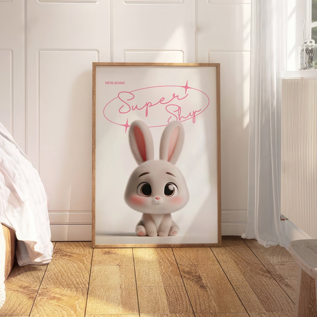 Super Shy NEWJEANS Poster Get up Song Lyric Wall Art - Etsy