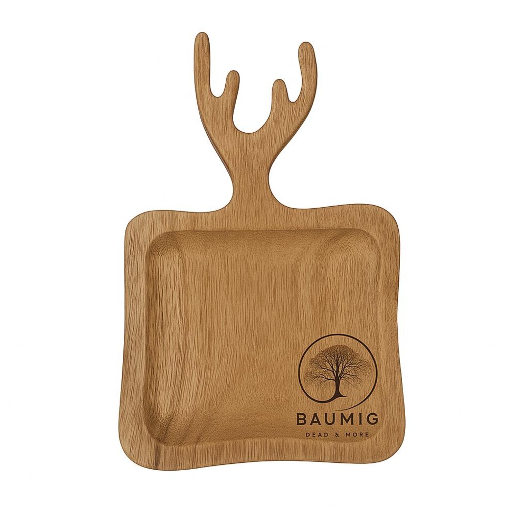 Personalized Wooden Breadboard, Breakfast Board, Gift Idea With Deer ...