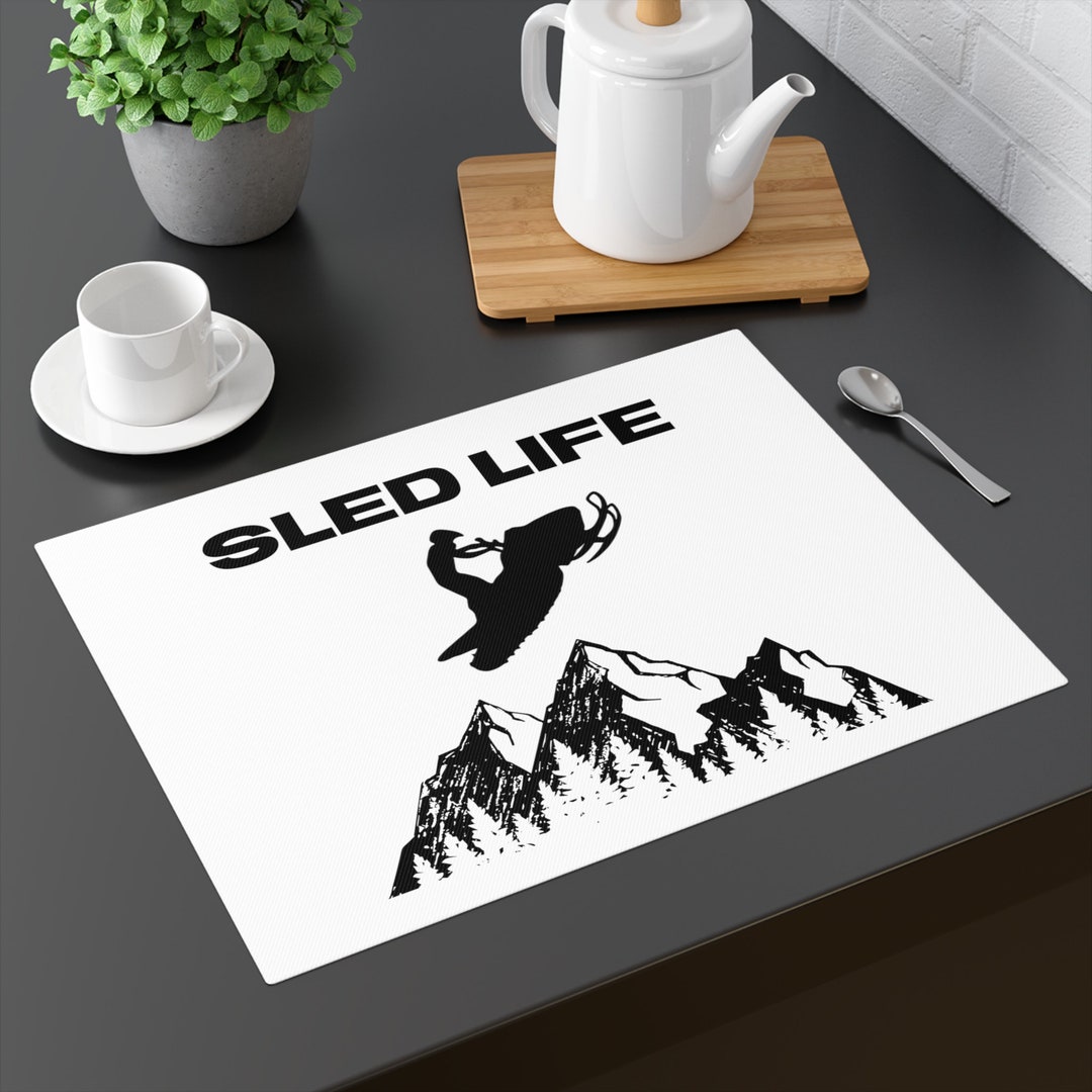 Sled Life Placemat 1pc - Etsy