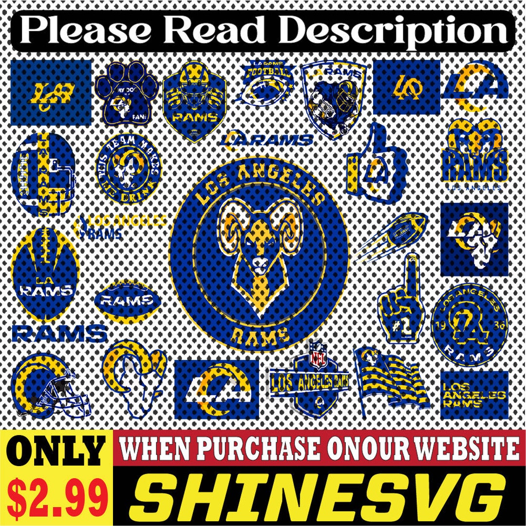Los-angeles Rams Football Team Svg Los-angeles Rams Svg N F - Etsy