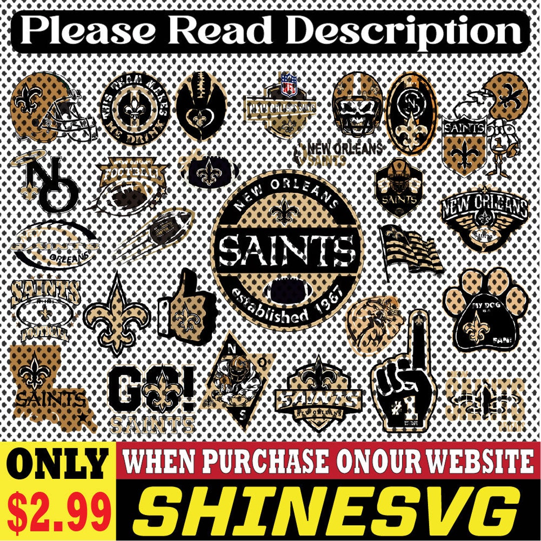 New Orleans Saints Football Team Svg New Orleans Saints Svg - Etsy