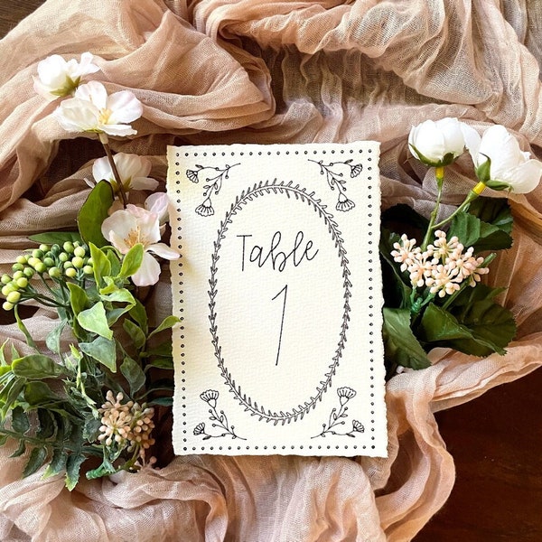 Table Markers - Etsy