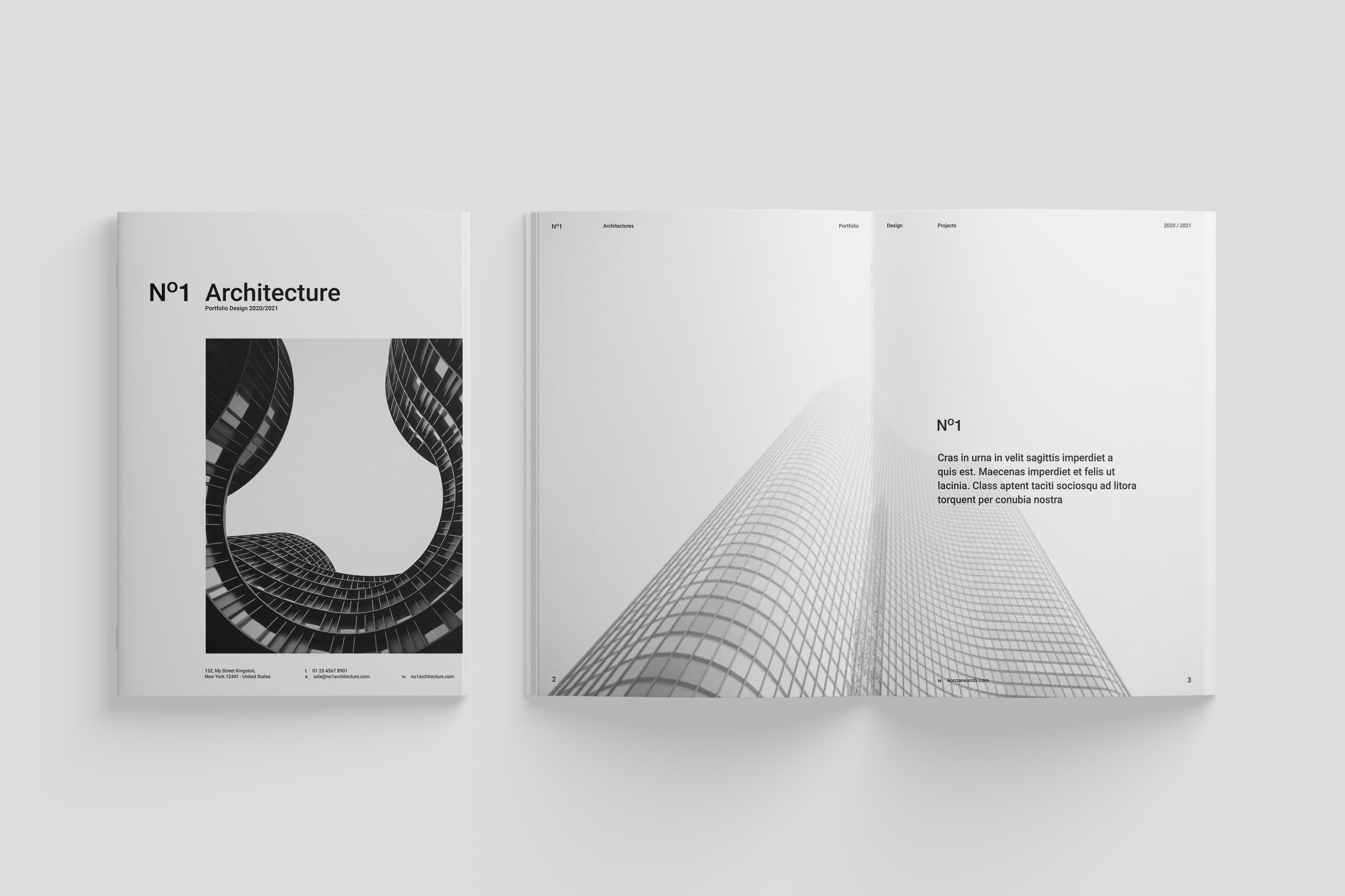 Architecture Minimalist Portfolio| Fashion Deisgn Template| Editable ...