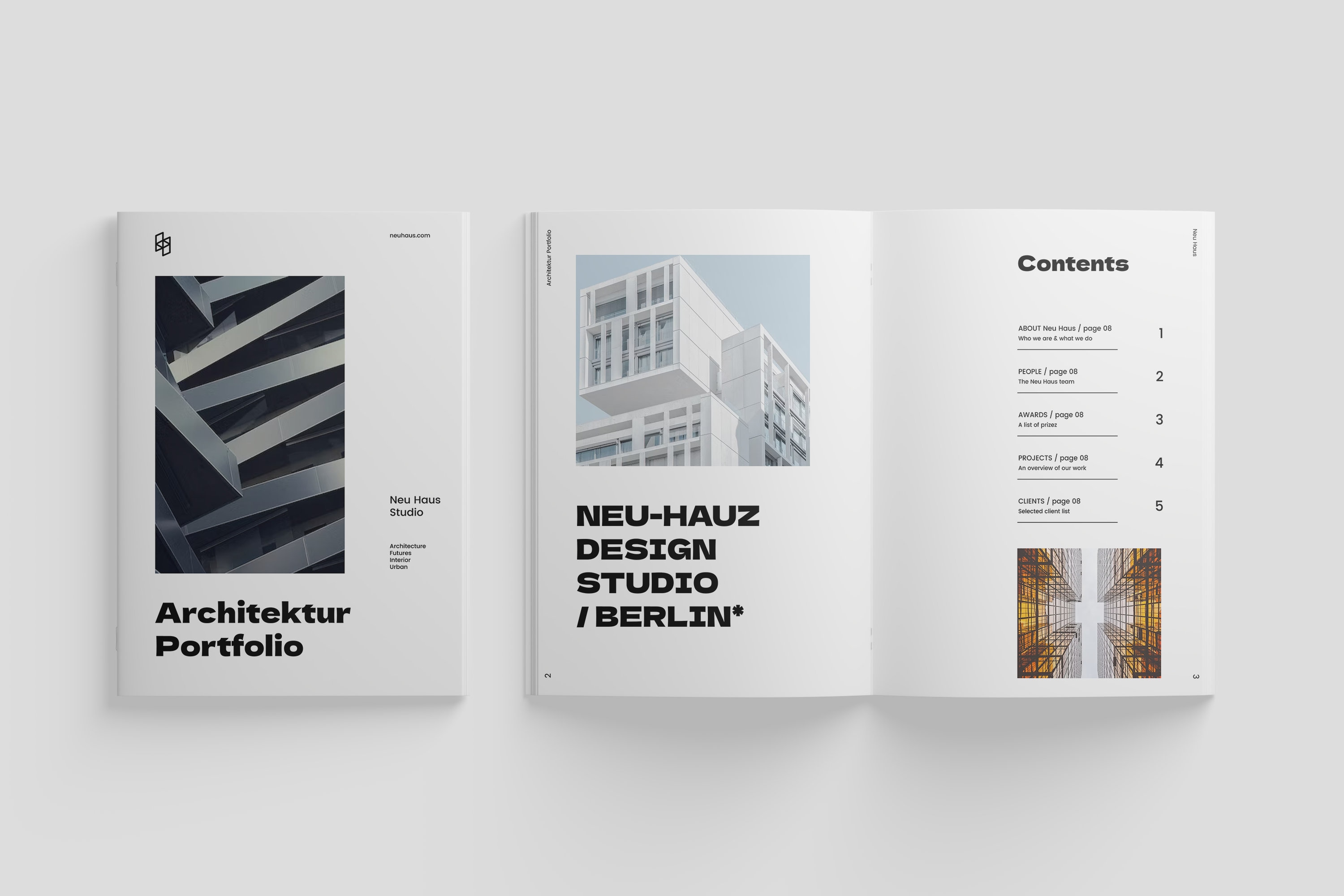Architecture Minimalist Portfolio Fashion Deisgn Template Editable ...