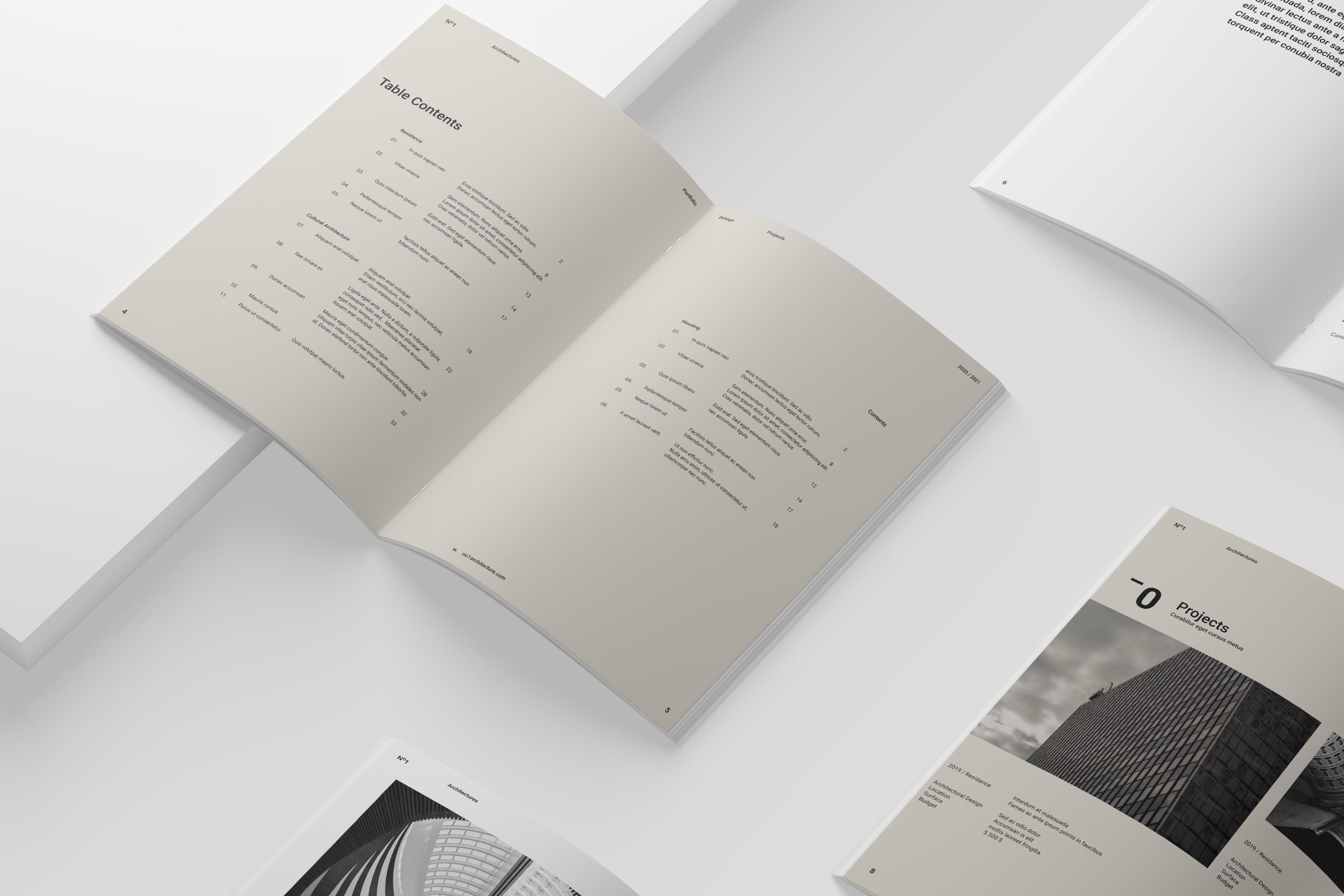 Architecture Minimalist Portfolio| Fashion Deisgn Template| Editable ...