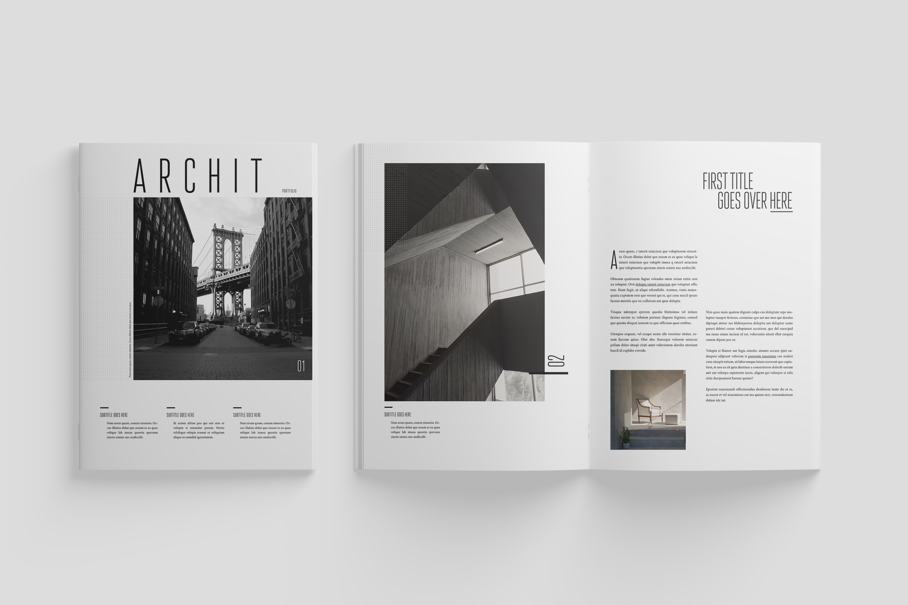 Architecture Minimalist Portfolio| Fashion Deisgn Template| Editable ...