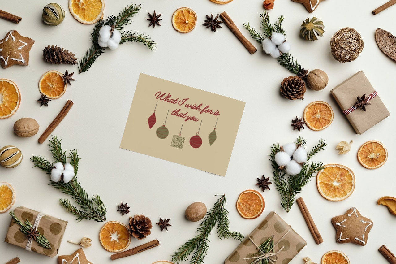 Christmas Card With QR Code Music have Yourself a Merry - Etsy