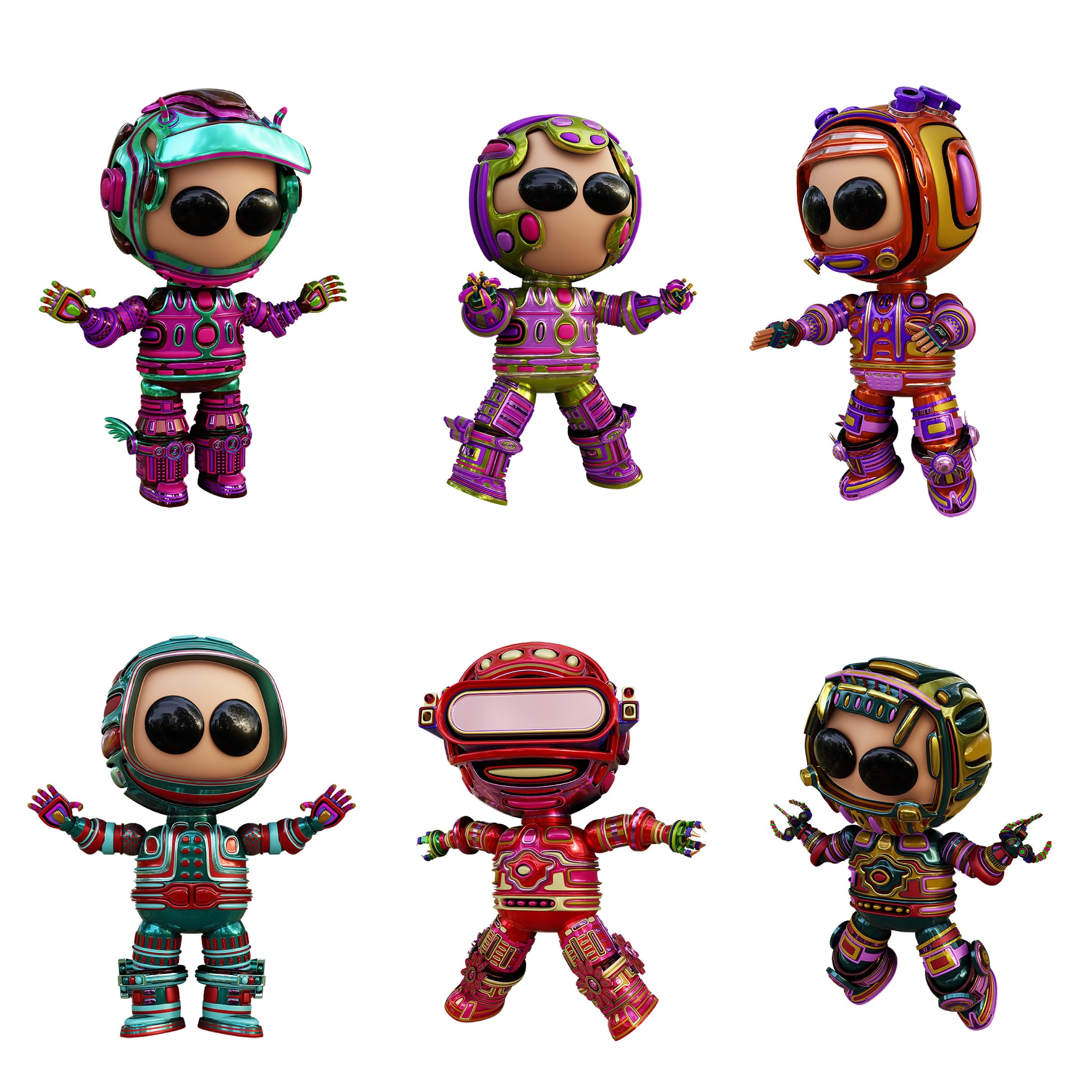 175 Robots PNG Transparent Background Collection. Cute Cartoon ...