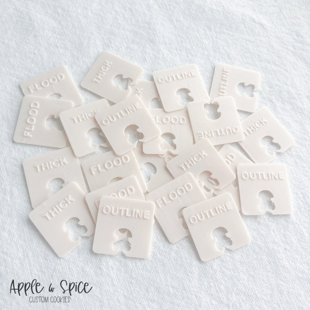 Bag Tags for Icing Consistency-flood, Outline, Hybrid, Meium and Stiff ...
