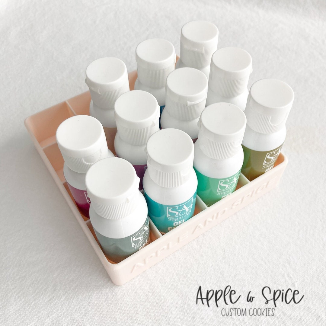 Gel Food Color Organizer for 1oz Bottles-baking and Icing Supplies ...