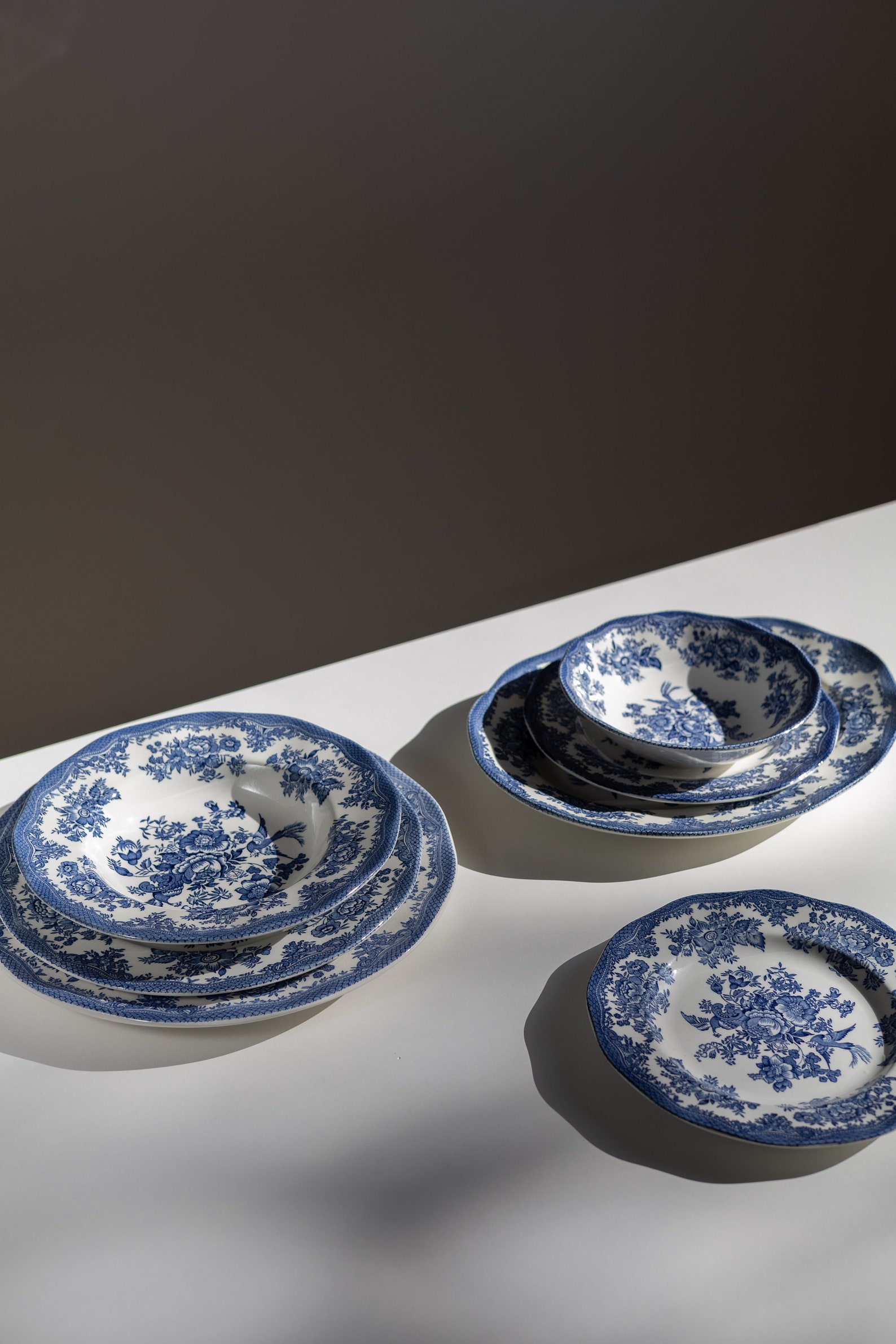 Large Set of Asiatic Pheasants Enoch Wedgwood Plates 1980s / Blue ...