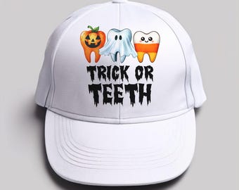 Trick or Teeth Svg, Halloween Dentist Svg, Retro Halloween, Spooky ...