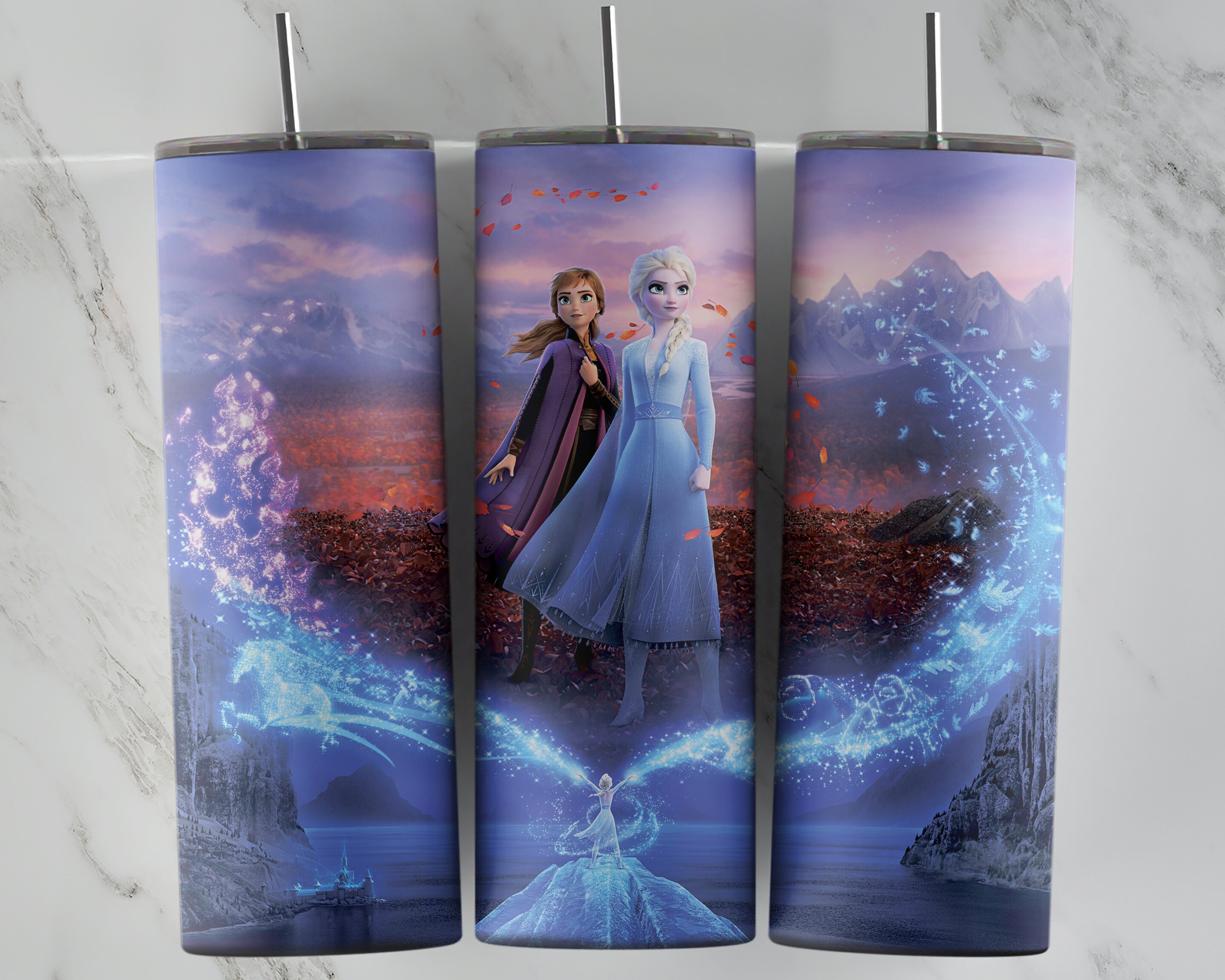 Frozen Sublimation Template, Sublimation Wraps for 20oz Tumbler, 20oz ...