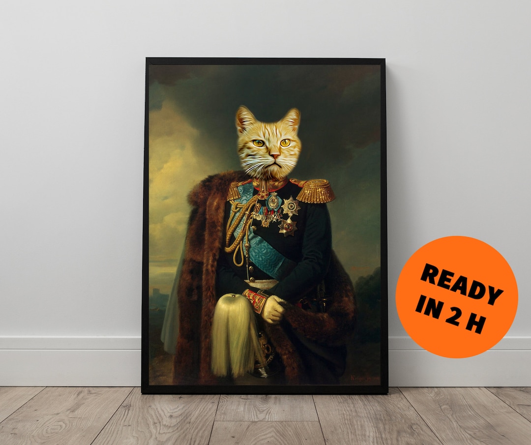 Custom Dog Portrait Animal Portrait Royal Pet Portrait - Etsy
