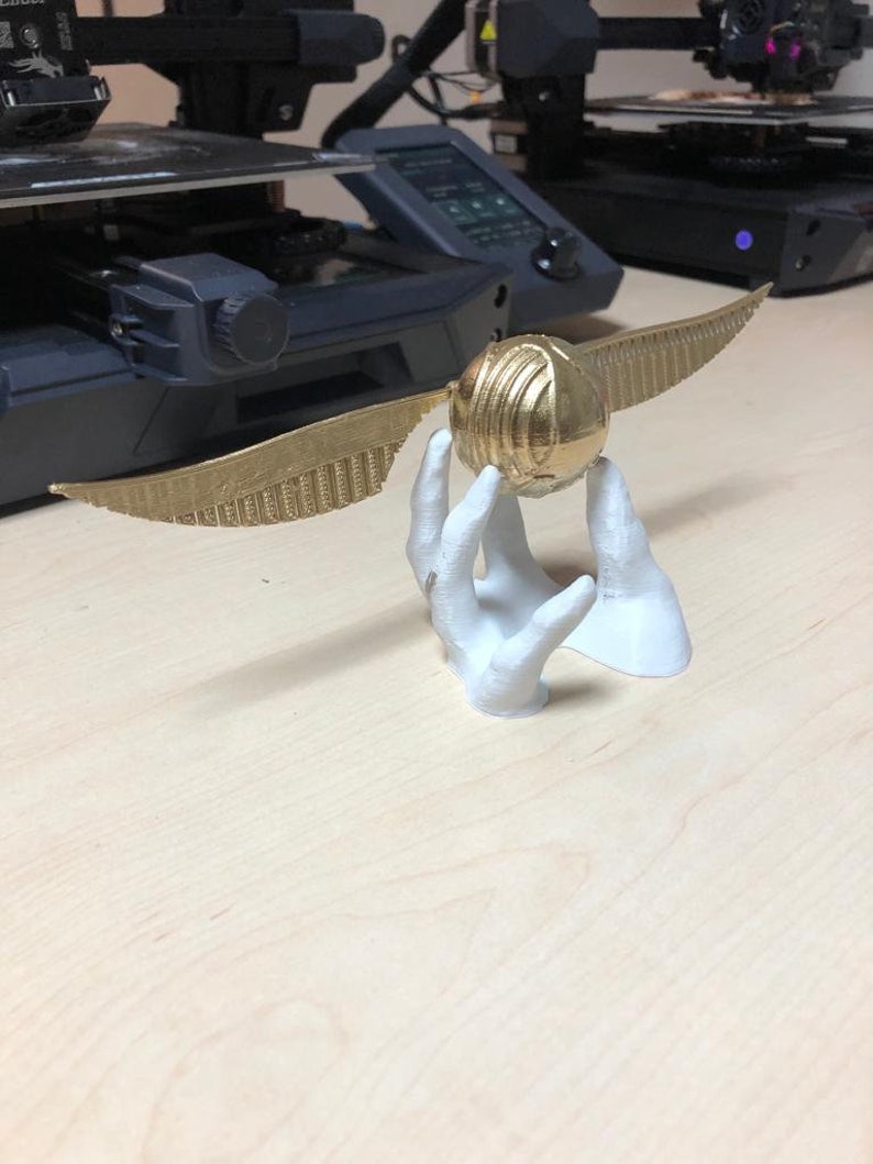 Harry Potter Figure, Golden Snitch Figure, 3D Printed Figure, Desk ...