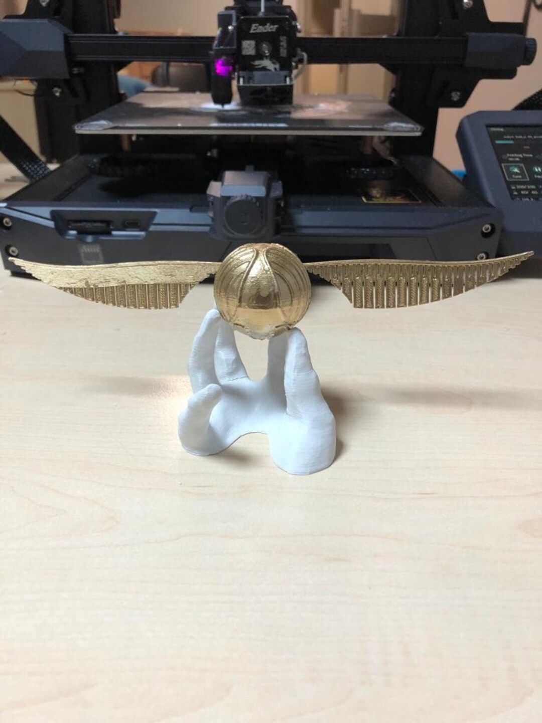 Harry Potter Figure, Golden Snitch Figure, 3D Printed Figure, Desk ...