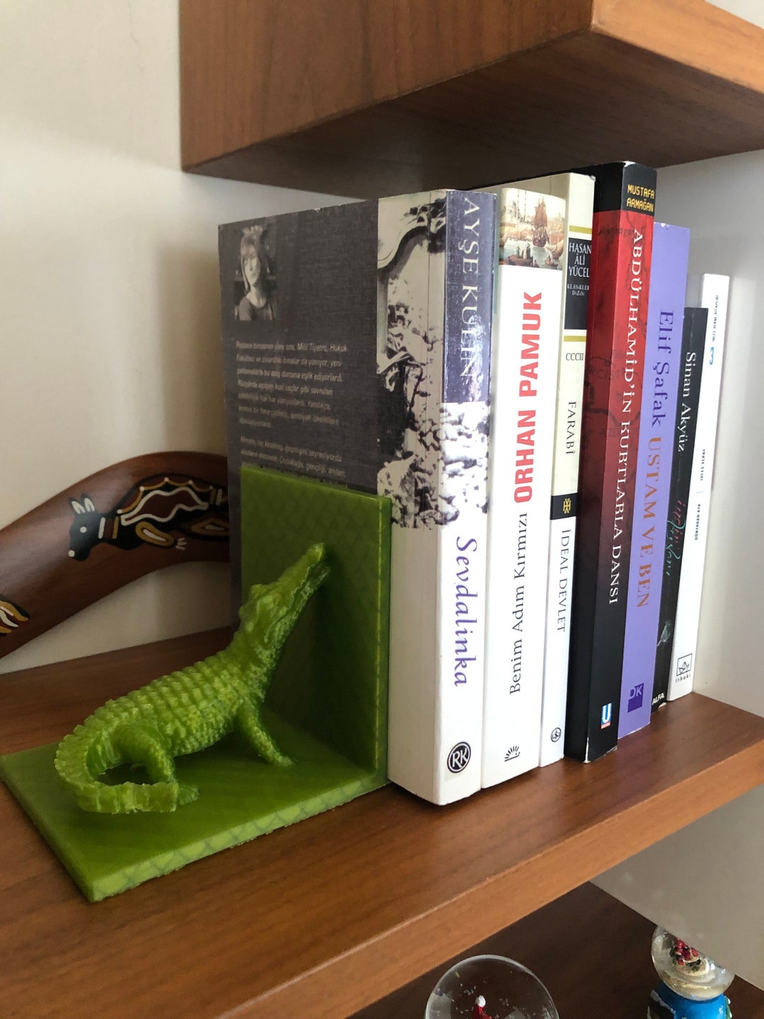 Crocodile Bookend, 3D Printed Bookends, Bookcase Decoration, Office ...