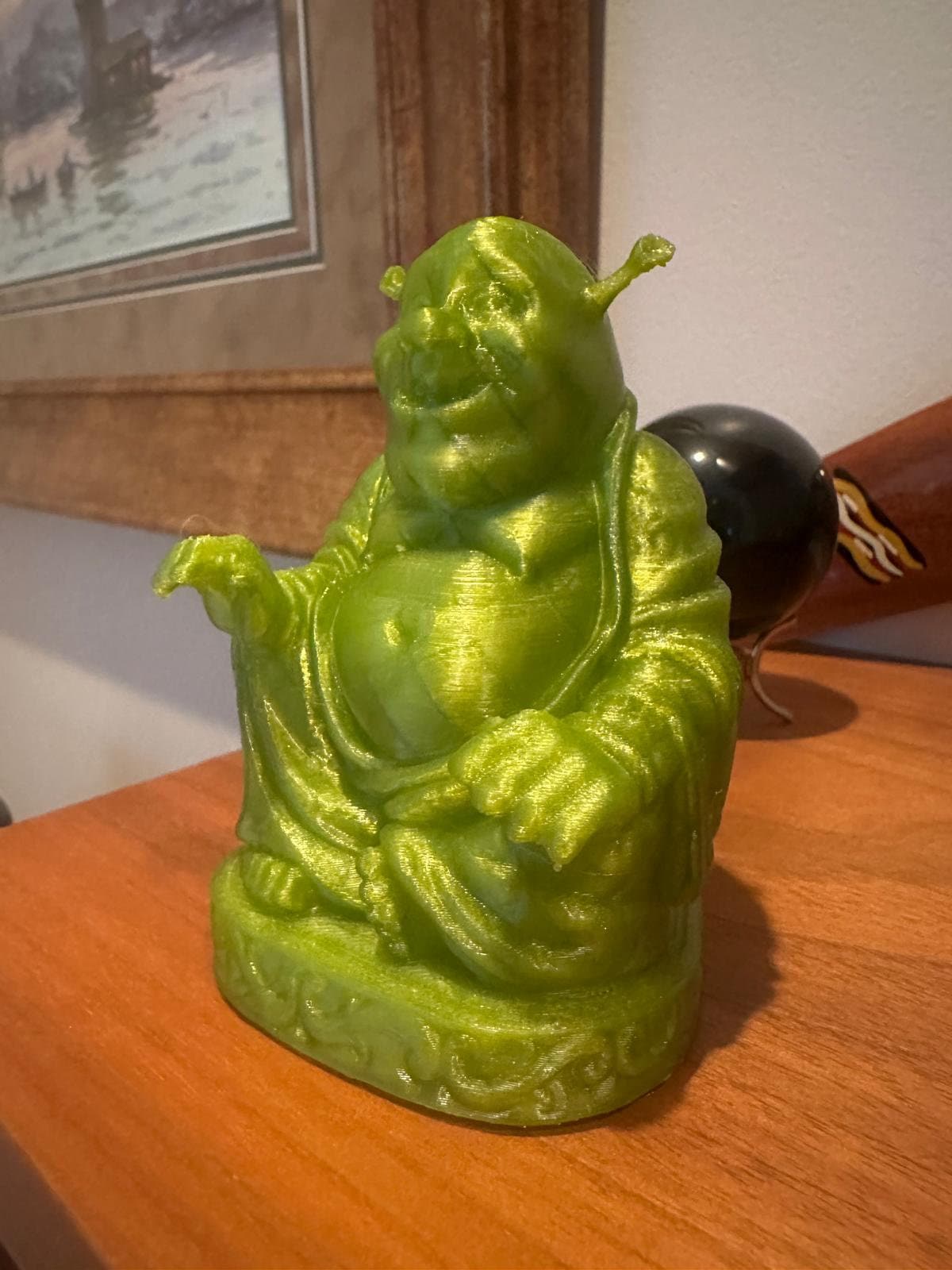 Buddha Shrek Figure, Shrek Bust, Movie Figure, Kids Gift, Desk ...