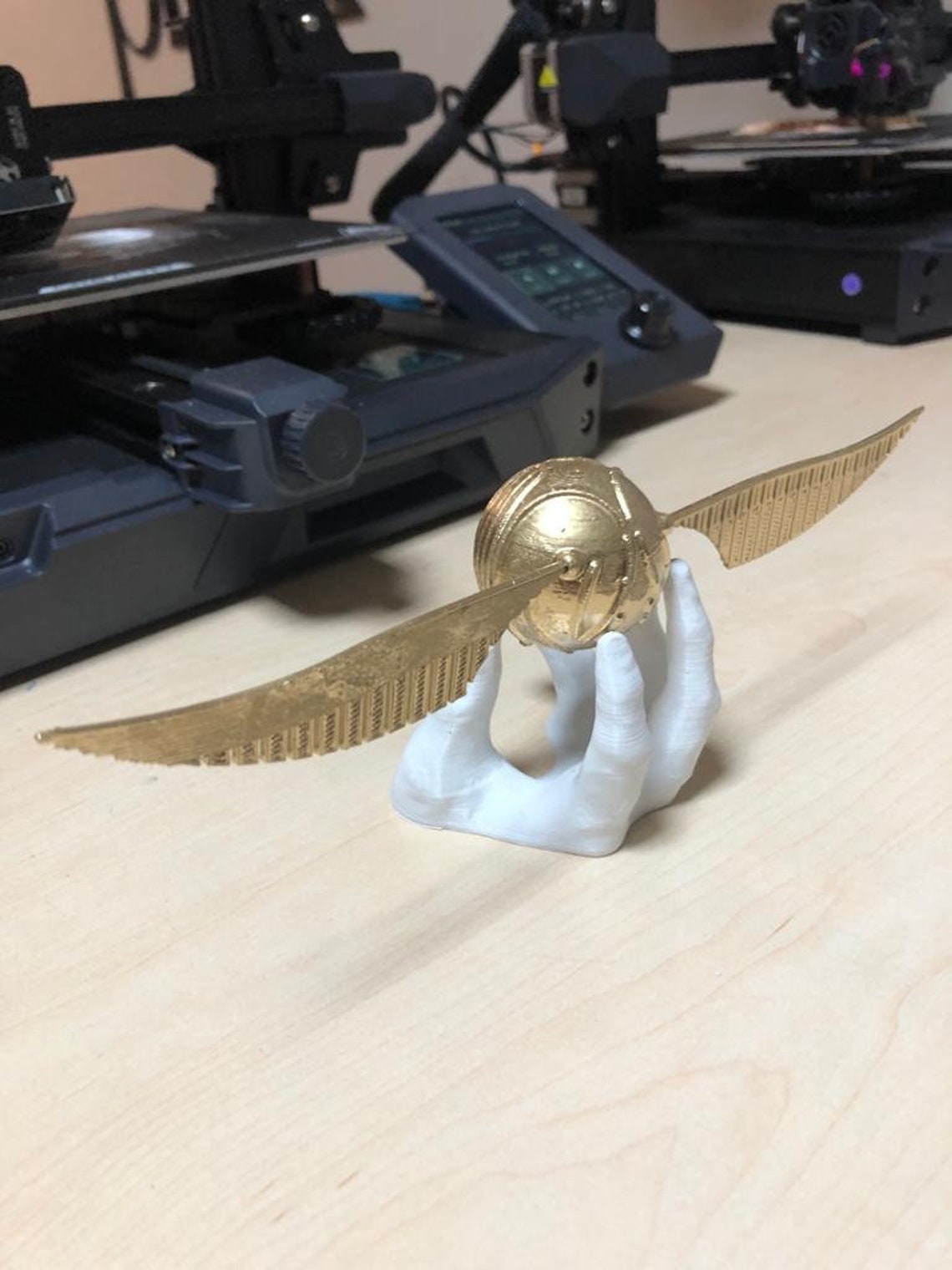 Harry Potter Figure, Golden Snitch Figure, 3D Printed Figure, Desk ...