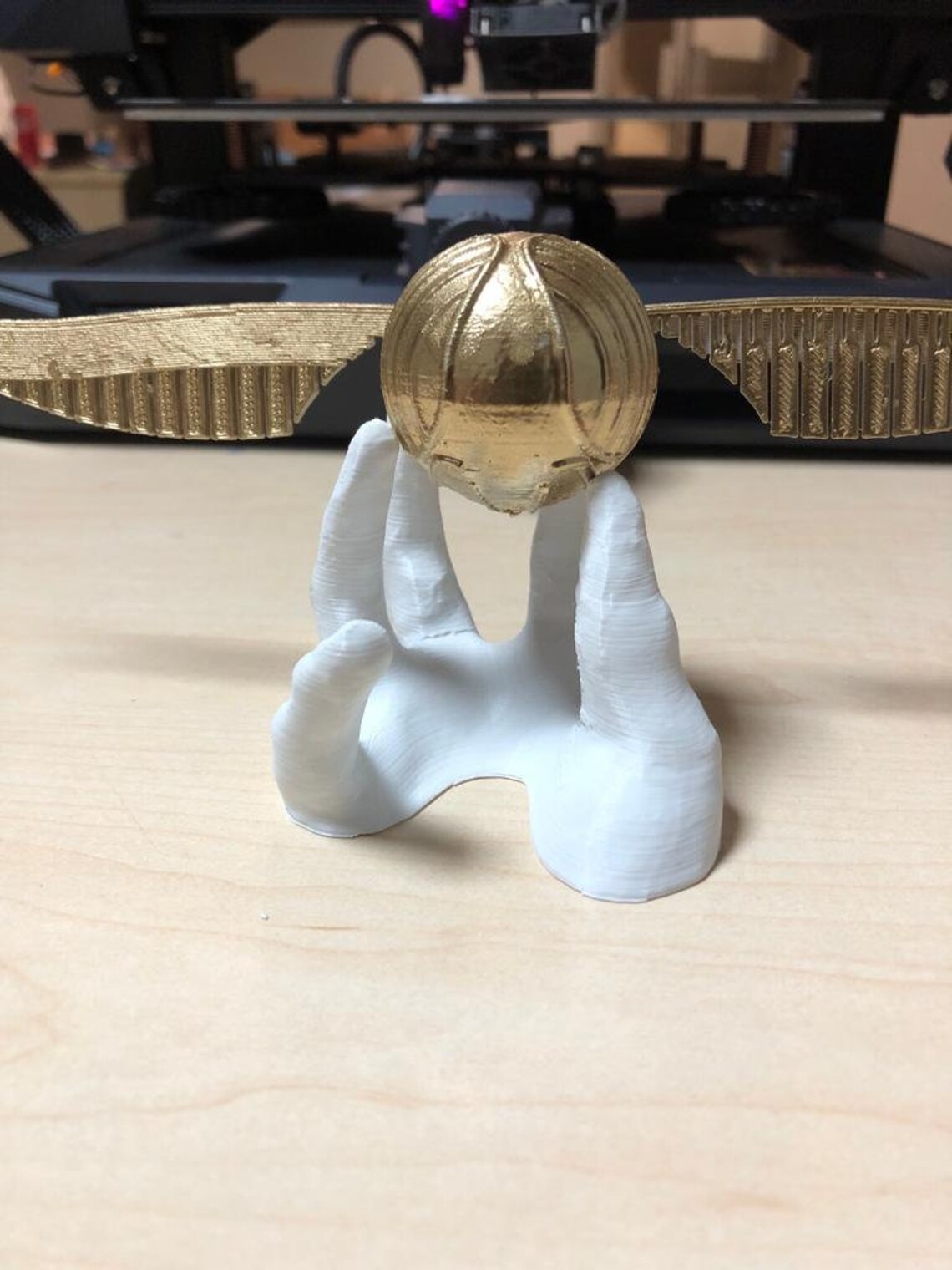 Harry Potter Figure, Golden Snitch Figure, 3D Printed Figure, Desk ...
