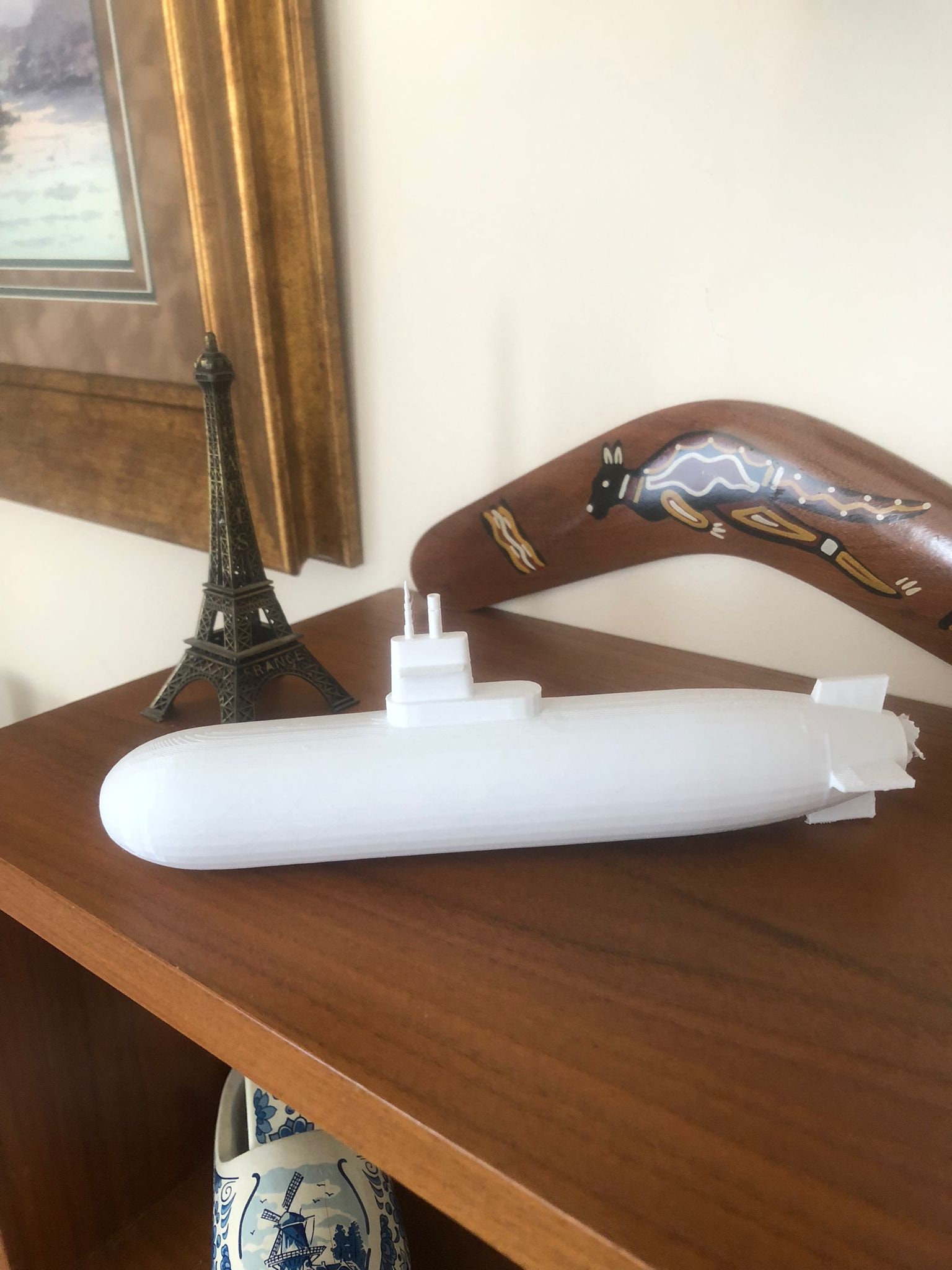 Submarine Model, 3D Printed, Can Be Painted Submarine Figure, Sea Lover ...