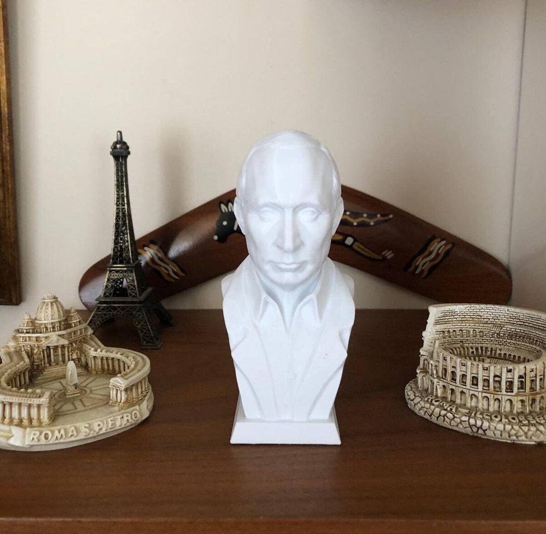 Vladimir Putin Bust, 3D Printed Bust, Russian President Bust, Vladimir ...