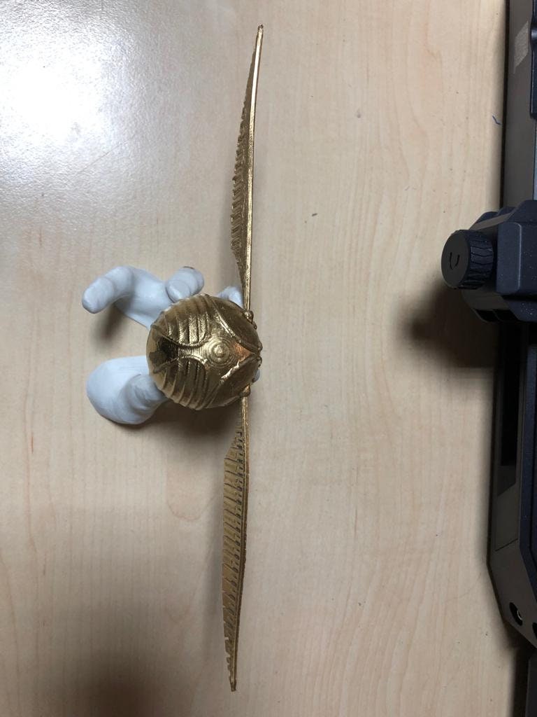 Harry Potter Figure, Golden Snitch Figure, 3D Printed Figure, Desk ...