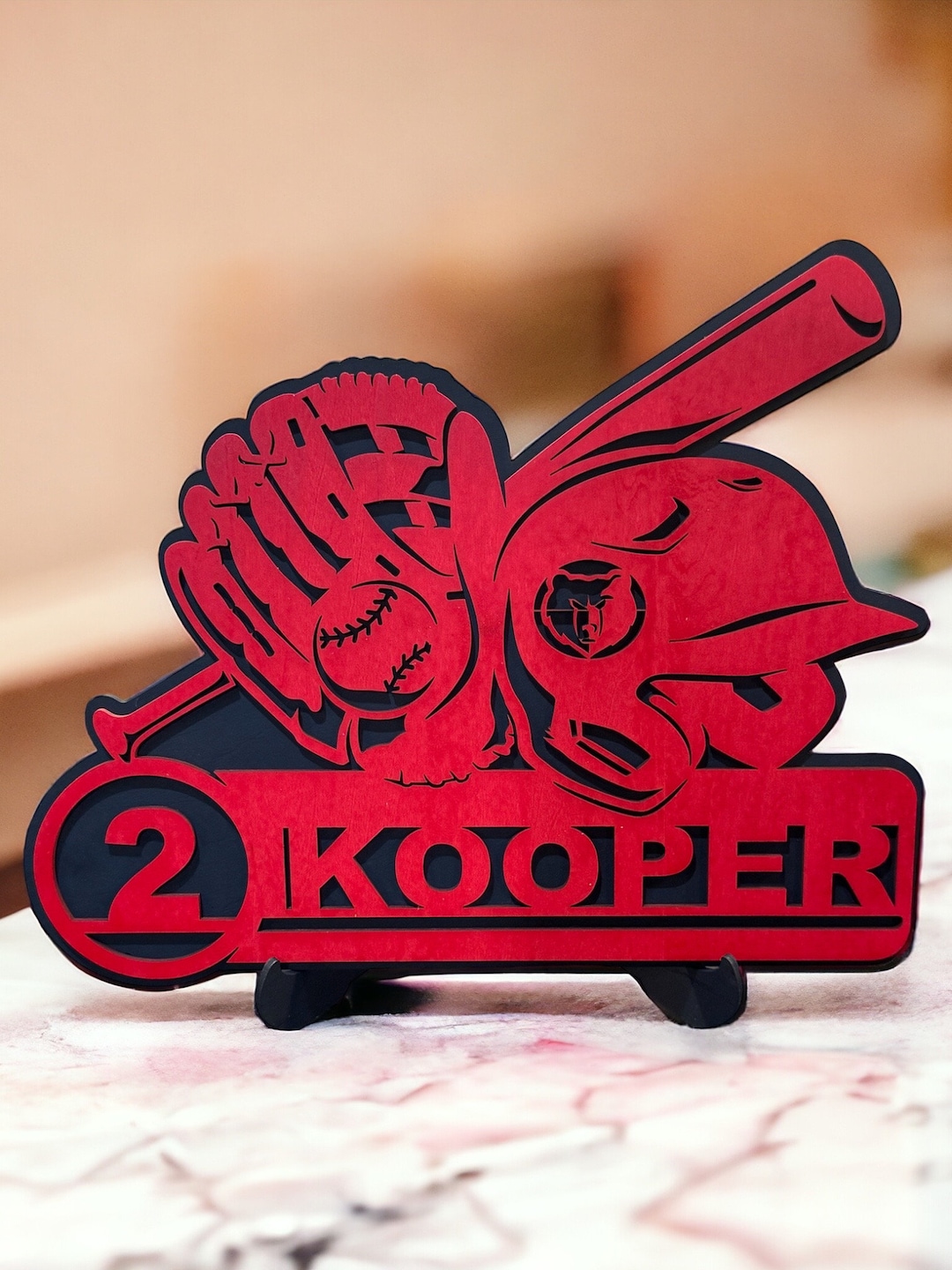 Personalized Baseball Sign With Name, Jersey Number and School Logo - Etsy