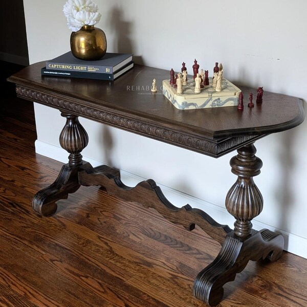 Bookmatched Table - Etsy