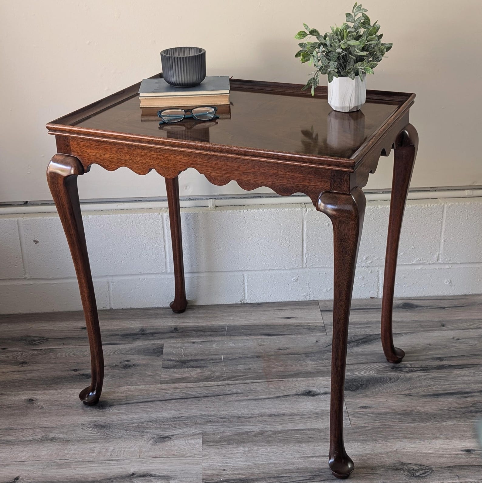 Kindel Irish Georgian Collection Mahogany Tea Accent Table - Etsy