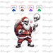 Santa SVG, Santa Claus Gift PNG, Silhouette, Sublimation File, Santa ...